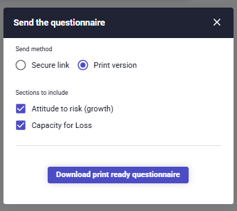 How do I get the Secure link or the ability to create a paper ...